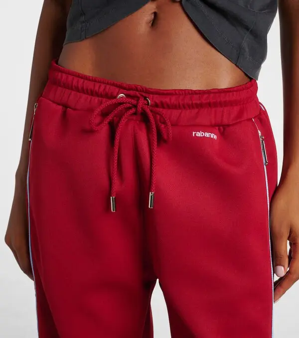 Rabanne Zip-up Jersey Track Pants