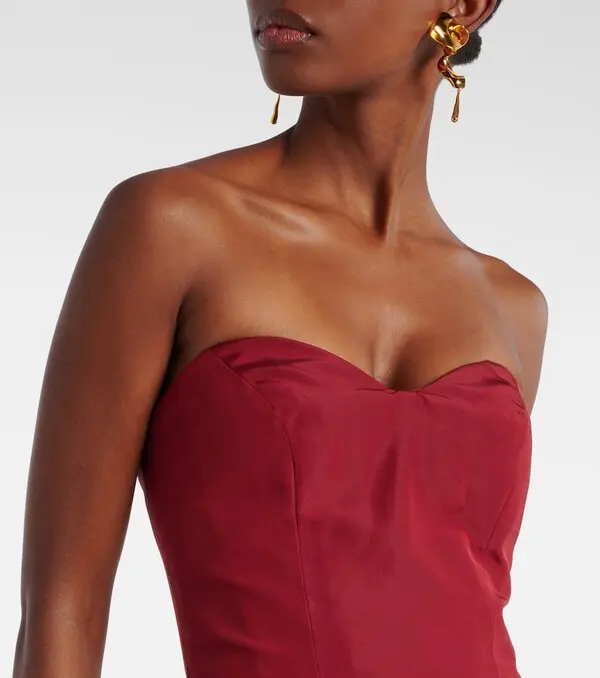 Monique Lhuillier Silk Faille Gown