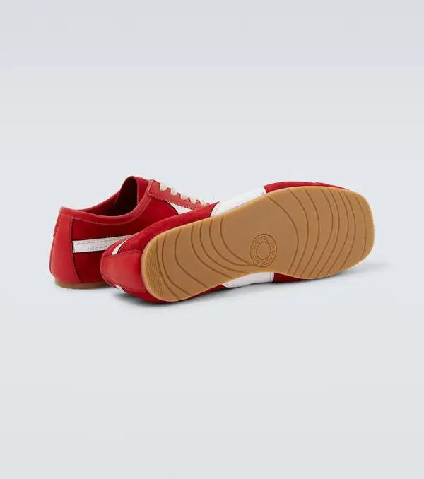 Dries Van Noten Suede Sneakers - Red