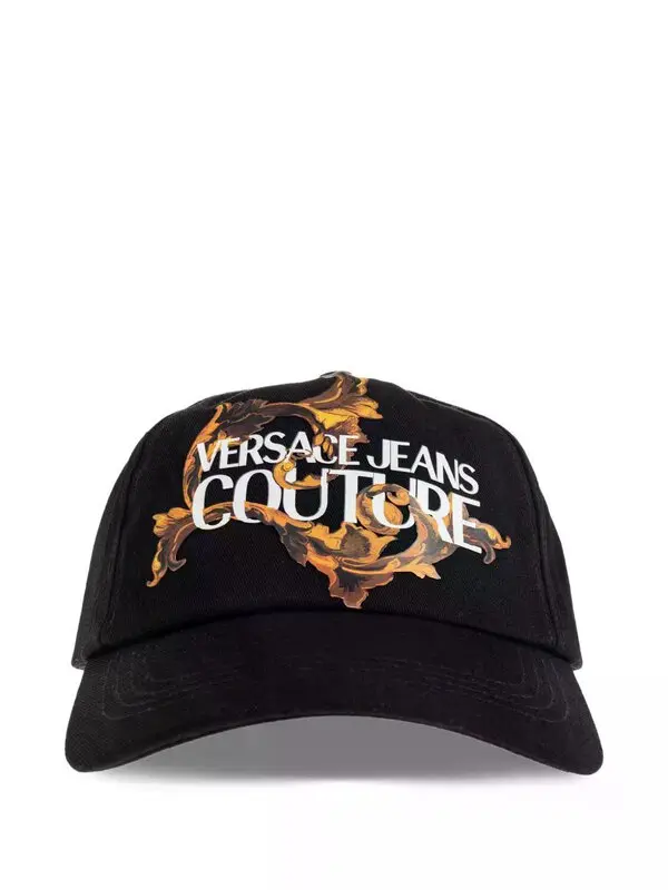 Versace Baroque-print Baseball Cap - Black