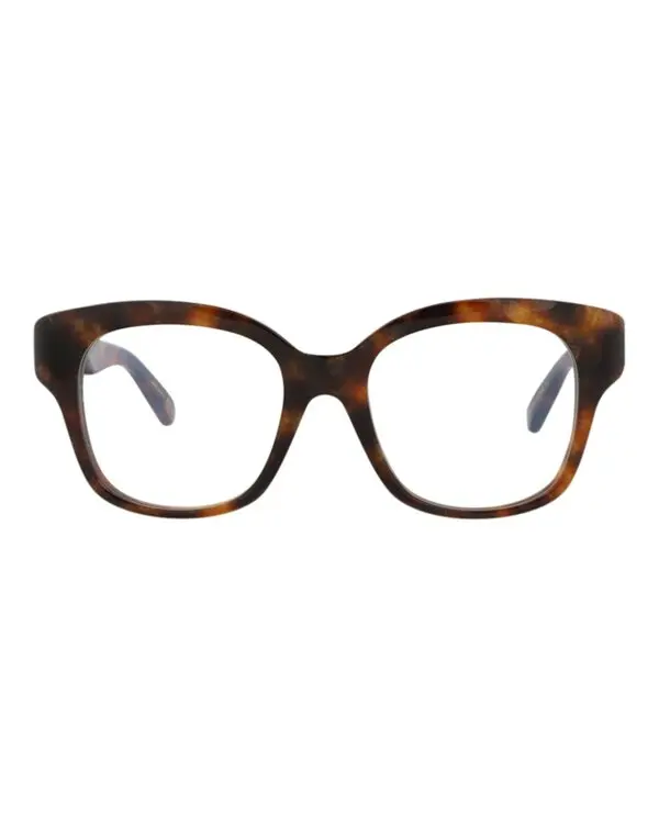 Pomellato Square Frame Acetate Optical Frames - Havana Havana Transparent (pm0121o/30014239/002)