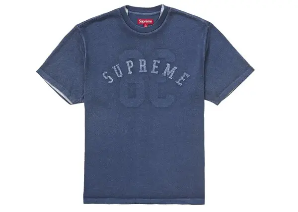 Supreme Overprint Short Sleeve Top - Navy Blue