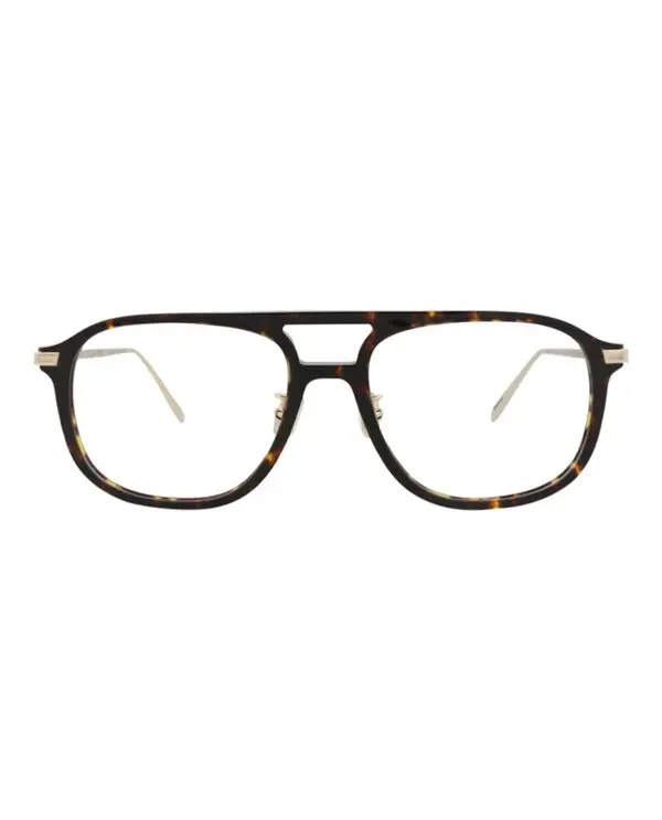 Berluti Aviator Acetate Optical Frames - Havana Silver Transparent (bl50006u/55/052)