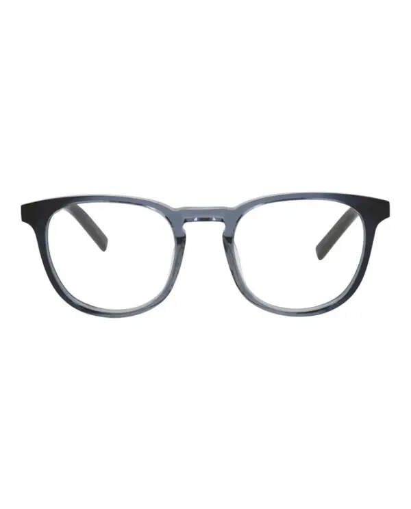 Berluti Round Frame Acetate Optical Frames - Blue Black Transparent (bl50002i/51/086)