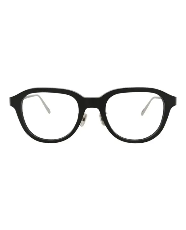 Berluti Round-frame Titanium Optical Frames - Black Silver Transparent (bl50014u/51/001)