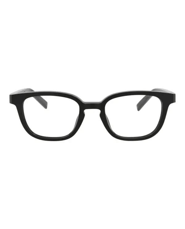 Berluti Square Frame Acetate Optical Frames - Black Black Transparent (bl50003i/001)
