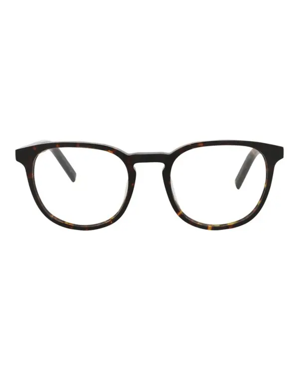 Berluti Round Frame Acetate Optical Frames - Havana Havana Transparent (bl50002i/53/052)