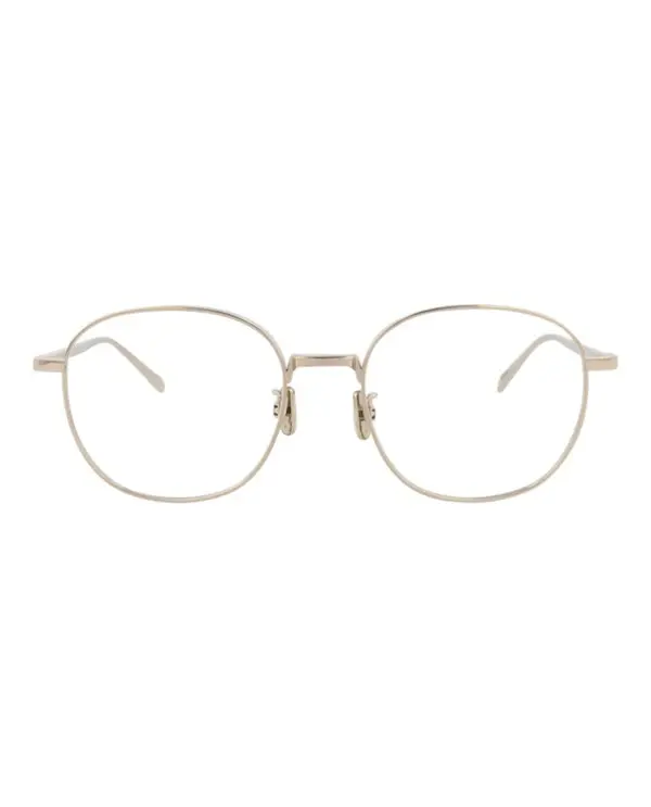 Berluti Round-frame Titanium Optical Frames - Gold Gold Transparent (bl50011u/52/032)
