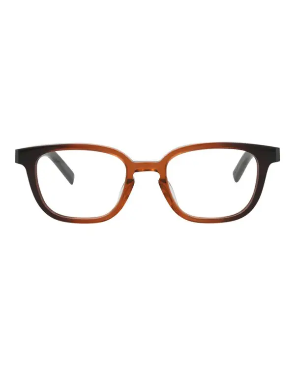 Berluti Square Acetate Optical Frames - Orange Black Transparent (bl50003i/044)
