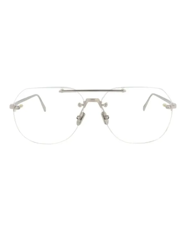 Berluti Aviator Frame Titanium Optical Frames - Palladium Palladium Transparent (bl50017u/58/016)