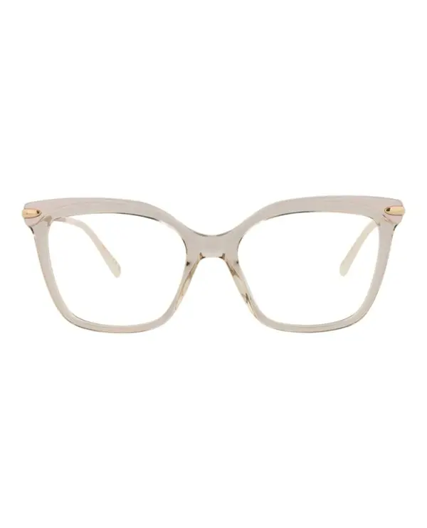 Pomellato Square Frame Acetate Optical Frames - Beige Gold Transparent (pm0094o/30010194/004)