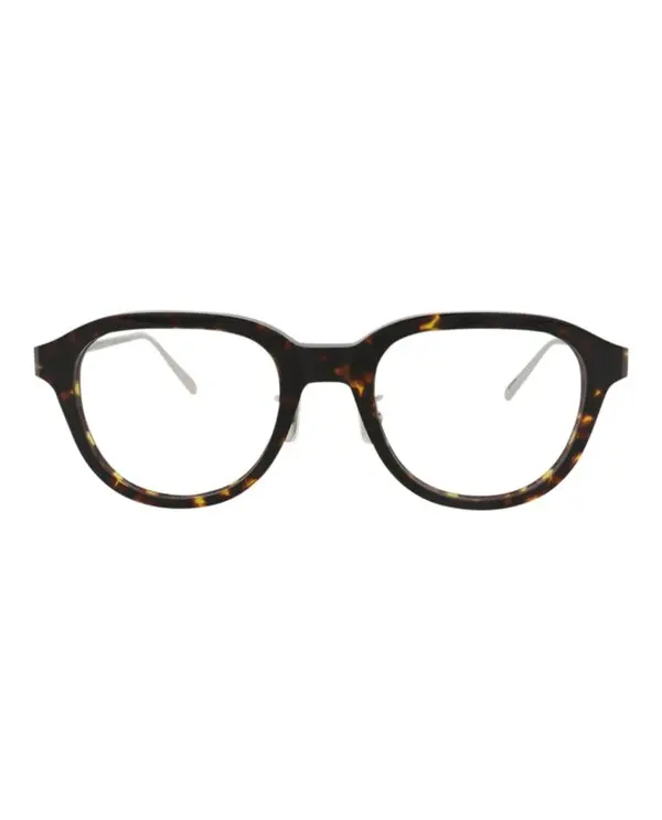 Berluti Round Titanium Optical Frames - Havana Silver Transparent (bl50014u/51/052)