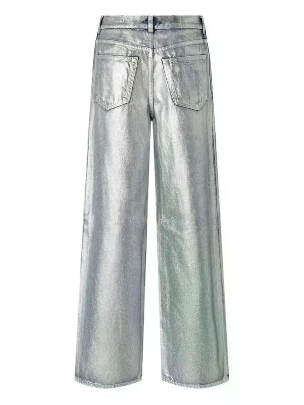 Pinko Metallic Distressed Jeans