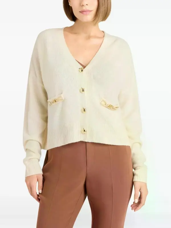 Cinq À Sept Chain-embellished Buttoned Cardigan
