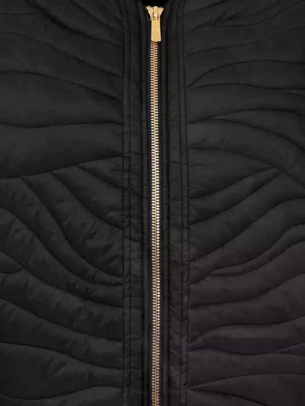Just Cavalli Wave-pattern Quilted Jacket