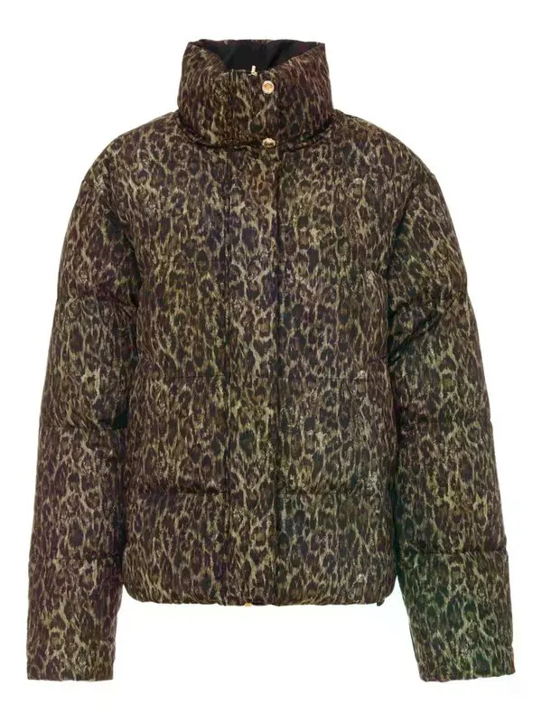Just Cavalli Leopard-print Quilted Jacket