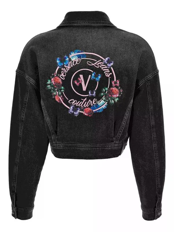 Versace Embroidered Denim Jacket