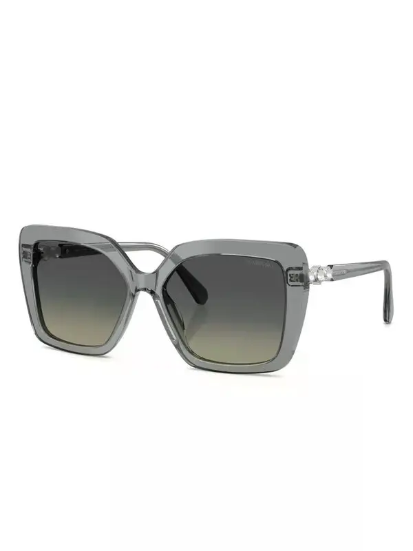 SWAROVSKI Square-frame Crystal-embellished Sunglasses