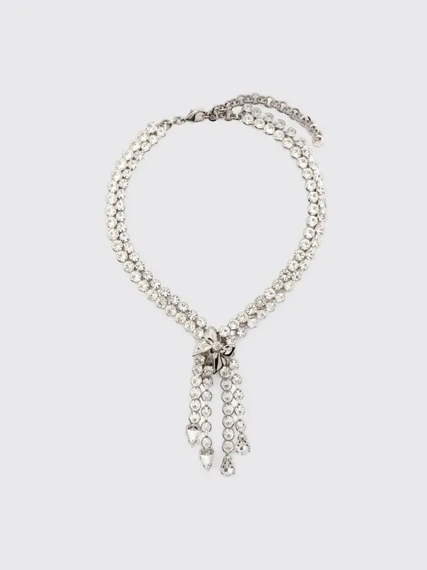 Alessandra Rich Pendant Necklace - Silver