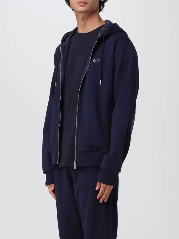 SUN 68 Full Zip Sweatshirt - Navy