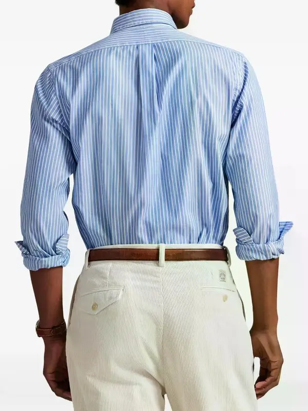 Polo Ralph Lauren Striped Long-sleeved Shirt - Blue