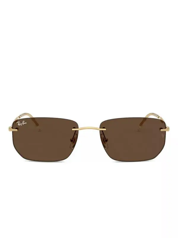 Ray-ban Tone Rimless Sunglasses - Gold