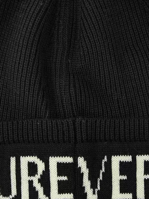 Versace Embellished Logo Beanie - Black