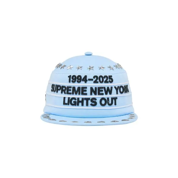 Supreme Stars Studded Pillbox Cap - Blue