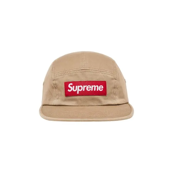 Supreme Washed Chino Twill Camp Cap - Tan