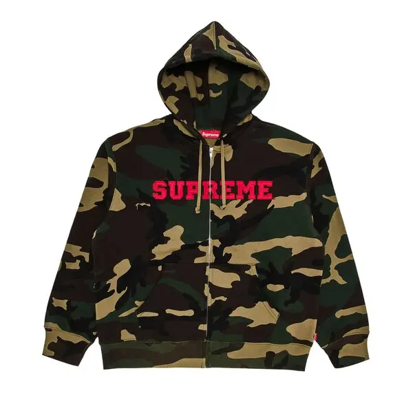 Supreme Collegiate Appliqué Zip Up Hooded Sweatshirt - Multicolor