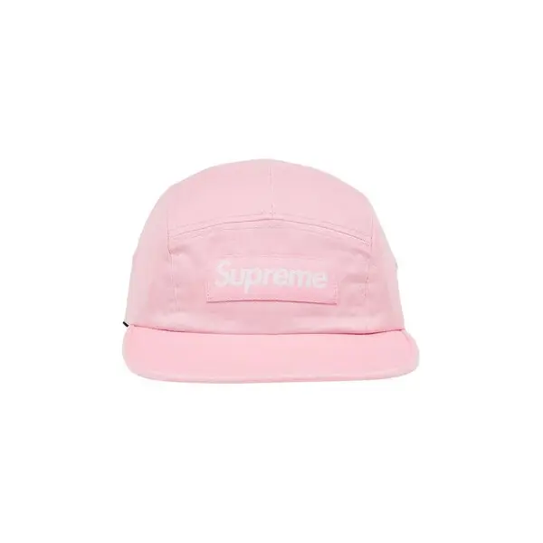 Supreme Washed Chino Twill Camp Cap - Pink