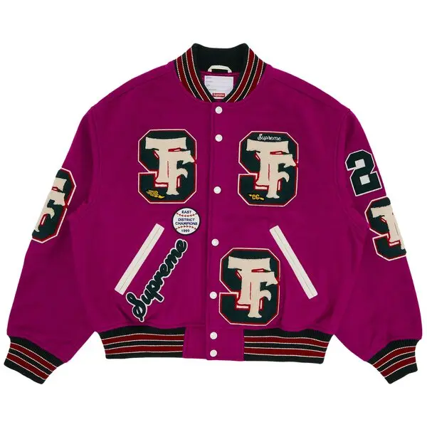 Supreme Varsity Jacket - Pink