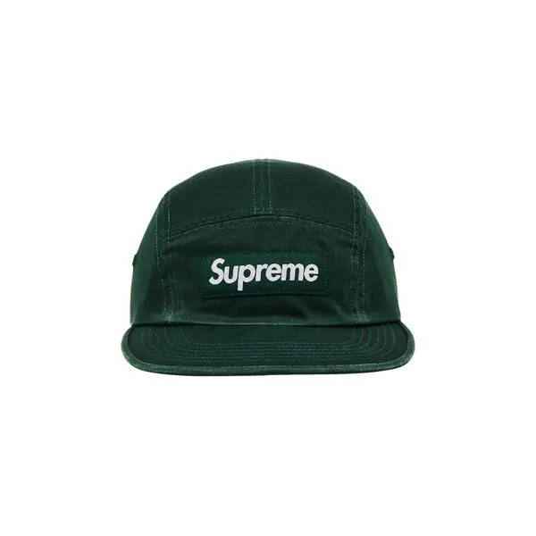 Supreme Washed Chino Twill Camp Cap - Green