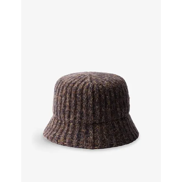 Prada Knitted Wool Bucket Hat - Brown