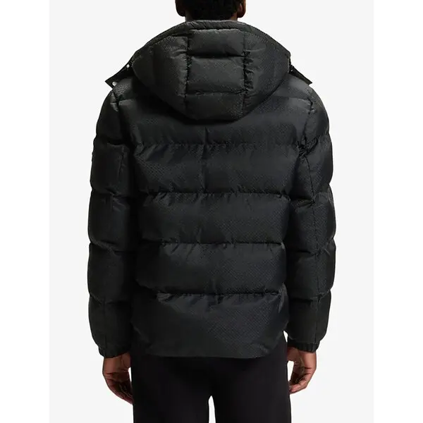 BOSS Monogram-pattern Padded Shell Jacket