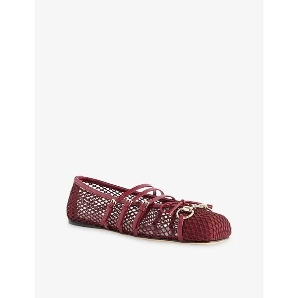 Gucci Horsebit Mesh Ballet Flats