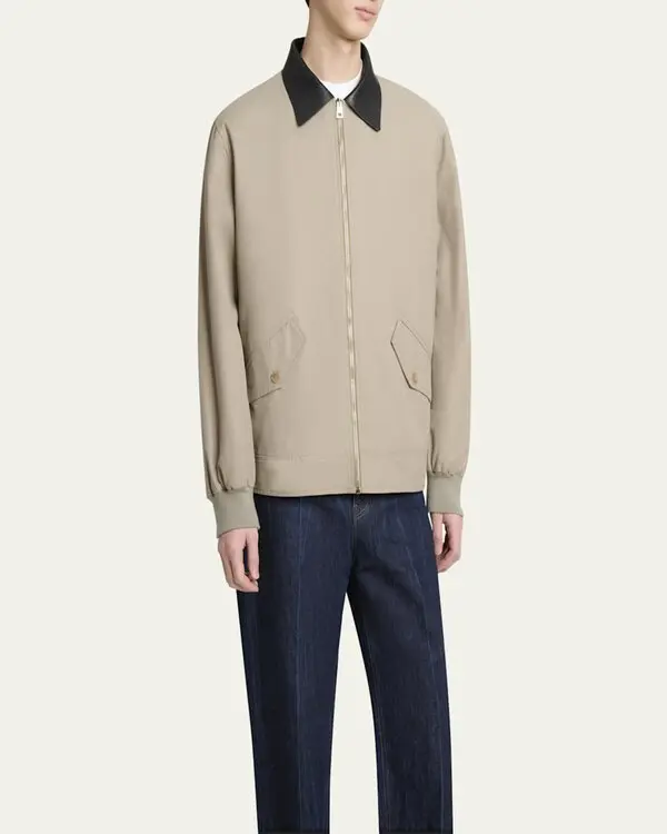 Givenchy Harrington Jacket With Leather Collar