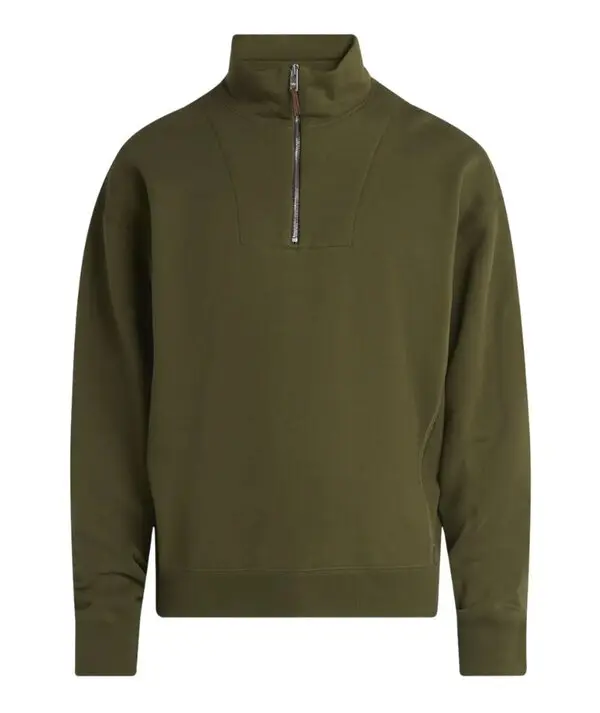 Bottega Veneta Quarter-zip Cotton Terry Sweatshirt