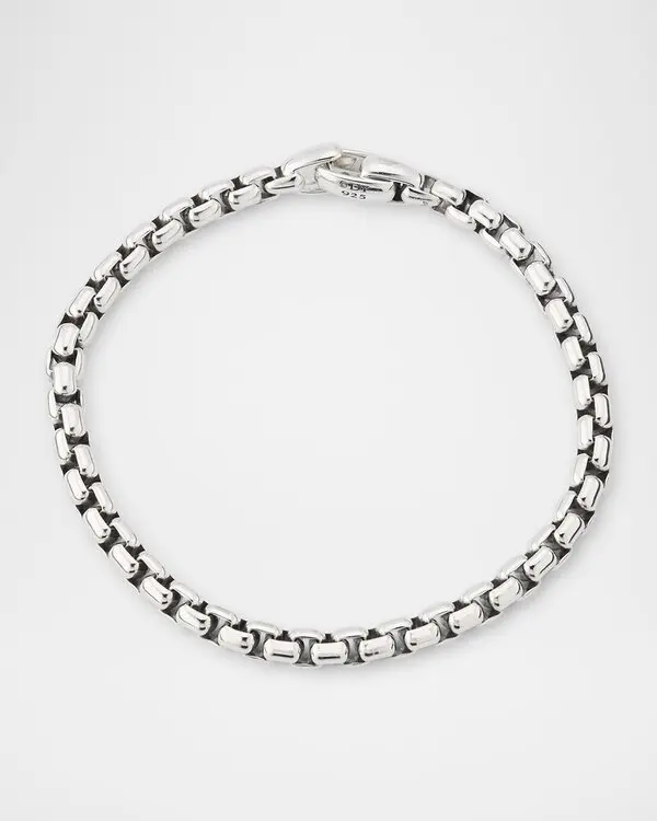 David Yurman 5mm Box Chain Bracelet - Silver