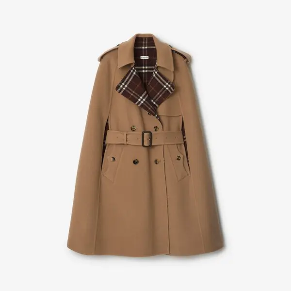 Burberry Wool Belmont Trench Cape
