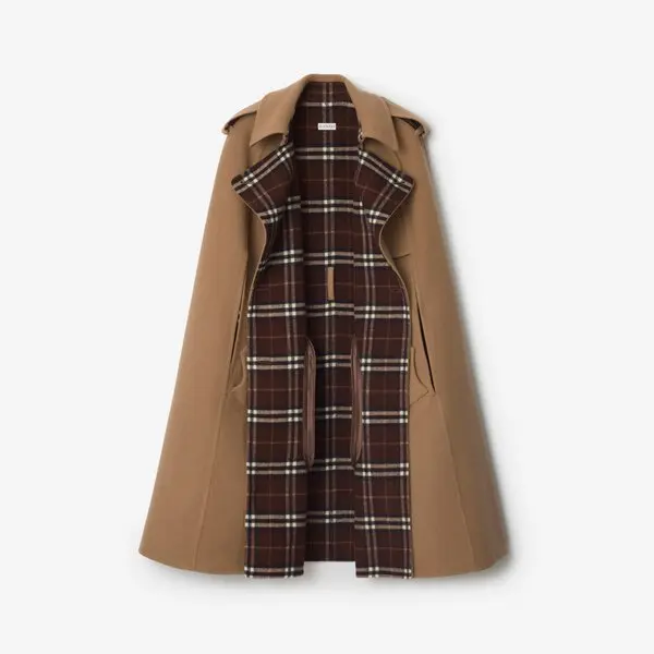 Burberry Wool Belmont Trench Cape