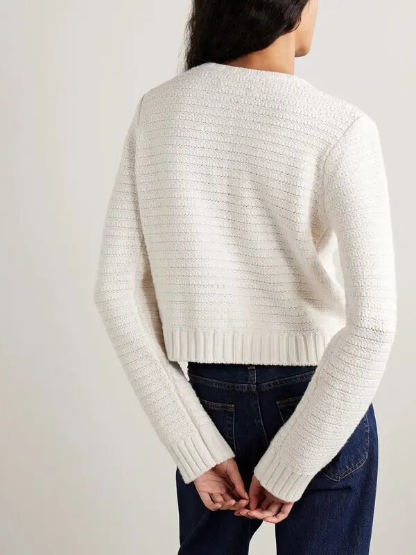 LA LIGNE Monique Ribbed-knit Cardigan