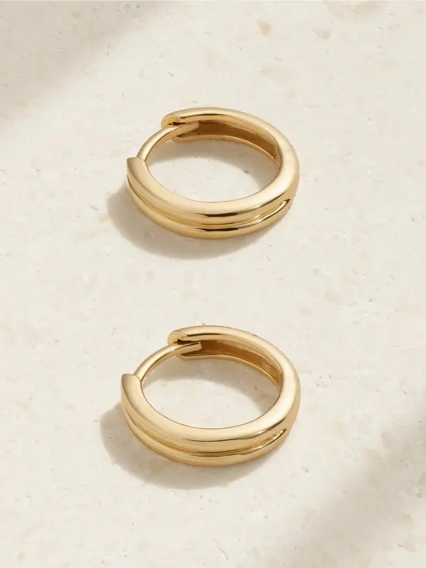 STONE AND STRAND Essential 14-karat Hoop Earrings - Gold