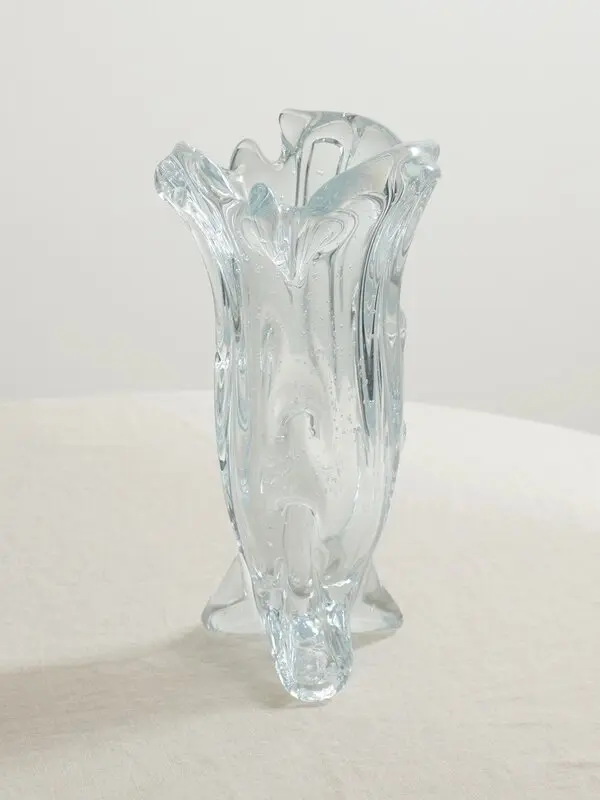 LOUISE ROE Drape Glass Vase - Neutrals