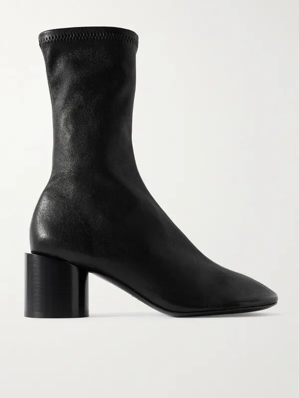 JIL SANDER Textured-leather Ankle Boots