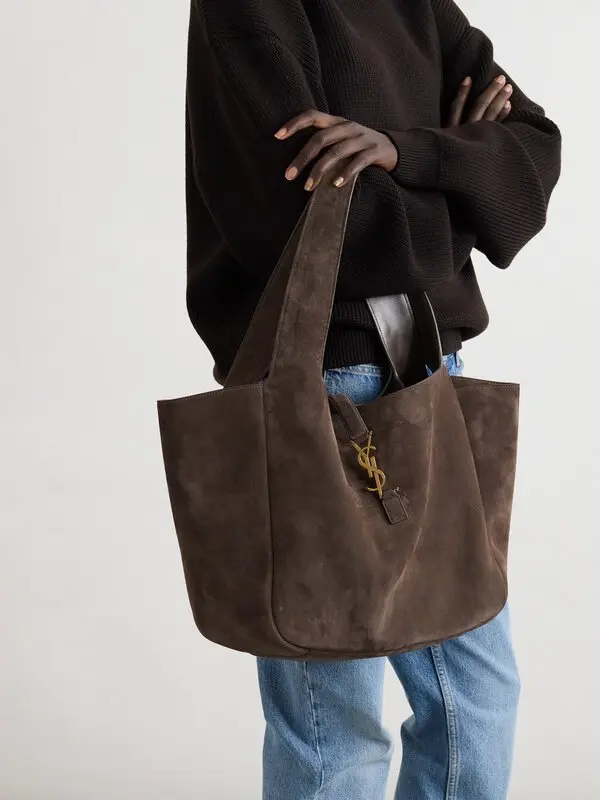 Saint Laurent Le 5 À 7 Bea Suede Tote