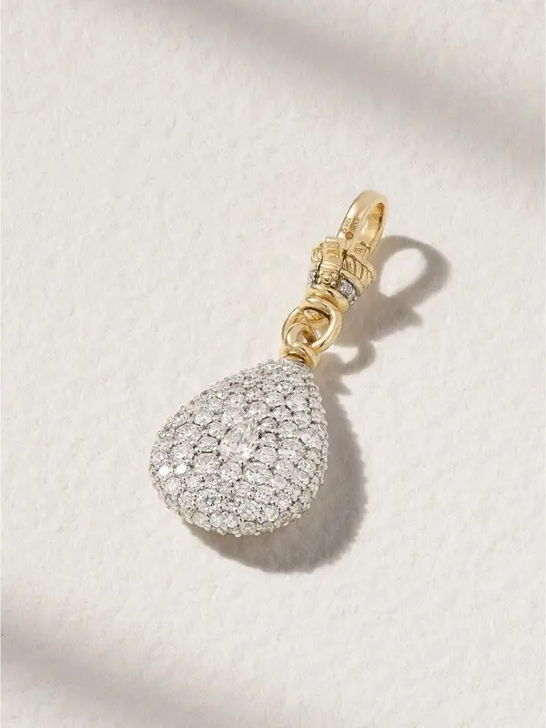LUCY DELIUS Pear Pocket Watch Charm - Gold