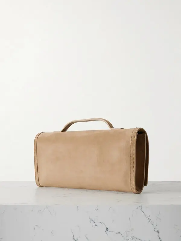 ROGER VIVIER Belle Vivier Buckled Clutch - Brown