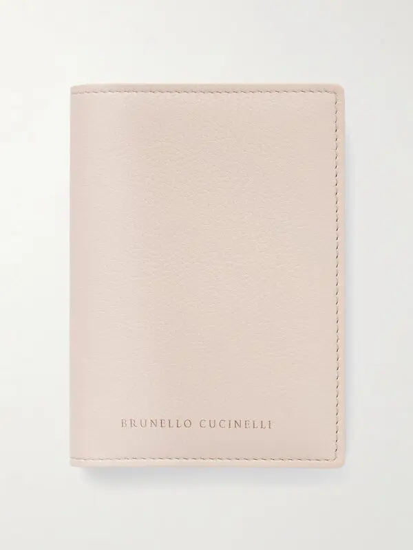 Brunello Cucinelli Embossed Textured-leather Cardholder