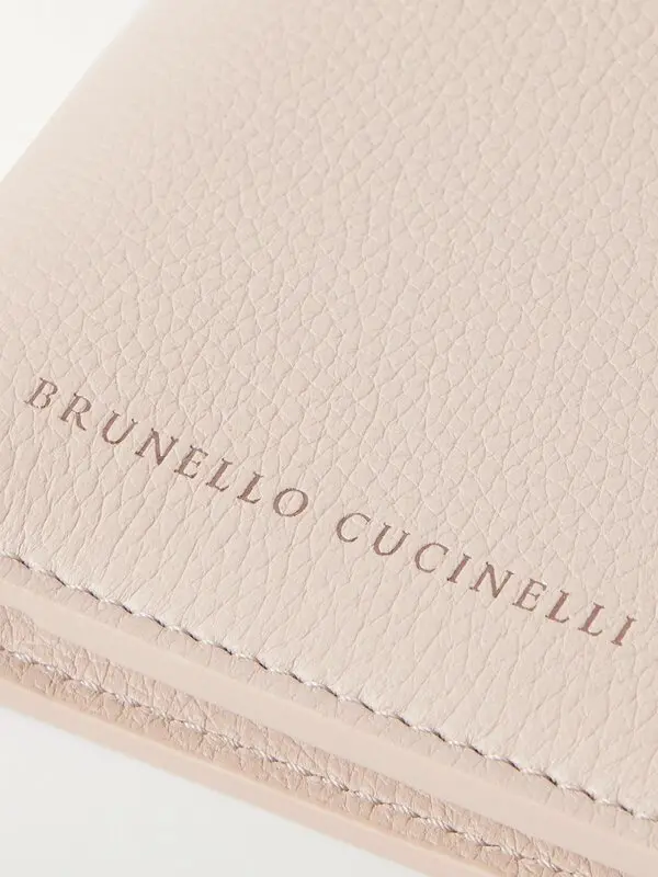 Brunello Cucinelli Embossed Textured-leather Cardholder